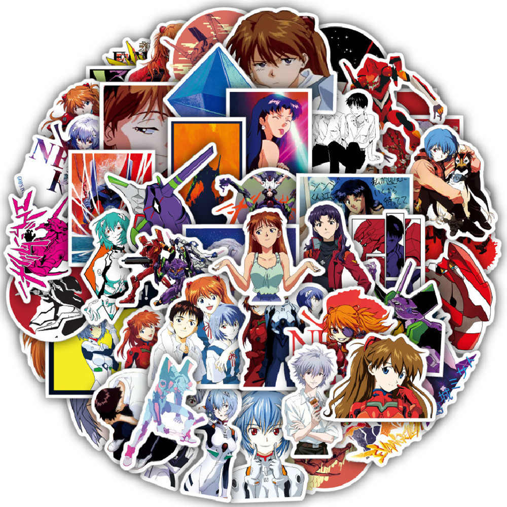50Pcs/Set NEON GENESIS EVANGELION Series 03 EVA Ayanami Rei Stickers ...