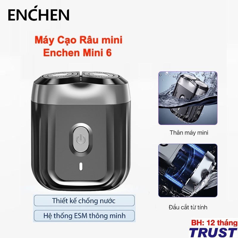 Máy Cạo Râu mini Enchen Mini 6 Đầu cắt từ tính Hệ thống ESM thông minh ...