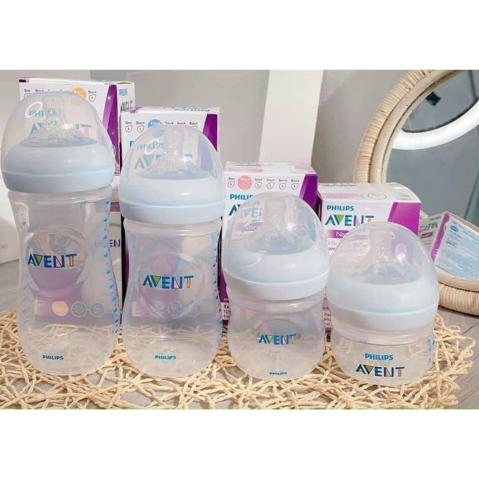 Bình sữa Philips Avent Natural mô phỏng tự nhiên 125ml 260ml 330ml hàng chính hãng | Shopee Việt Nam