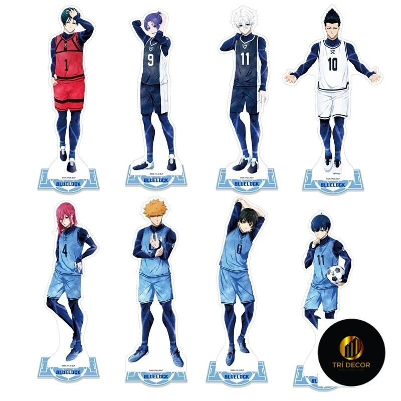 Mô hình Standee Blue Lock Isagi Nagi Meguru Chigiri Reo Sae Itoshi Rin ...