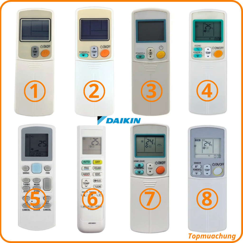 Remote máy lạnh Daikin - Điều khiển điều hòa Daikin | Shopee Việt Nam