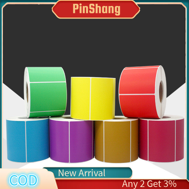Pinshang 1 Cuộn Nhãn Nhiệt Màu Giấy Tự Dính Nhãn Mã Vạch In Nhãn Tiếp ...