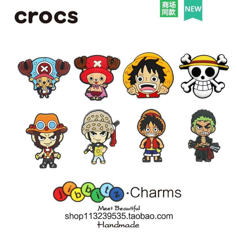 sticker dép crocs one piece jibbitz crocs charm crocs charm dép crocs ...