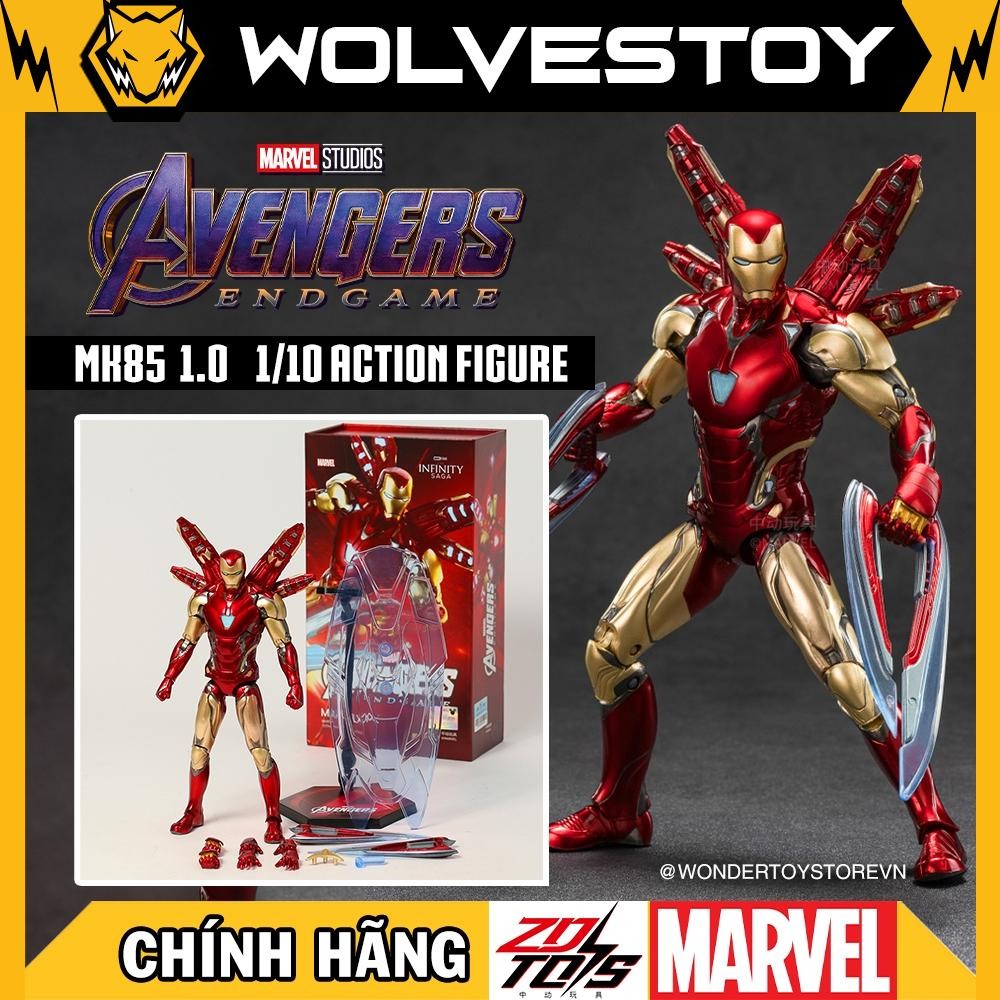 Mô Hình Chính Hãng ZD Toys Marvel Iron Man MK85 1.0 Avengers End Game 1/10 Action Figure ...