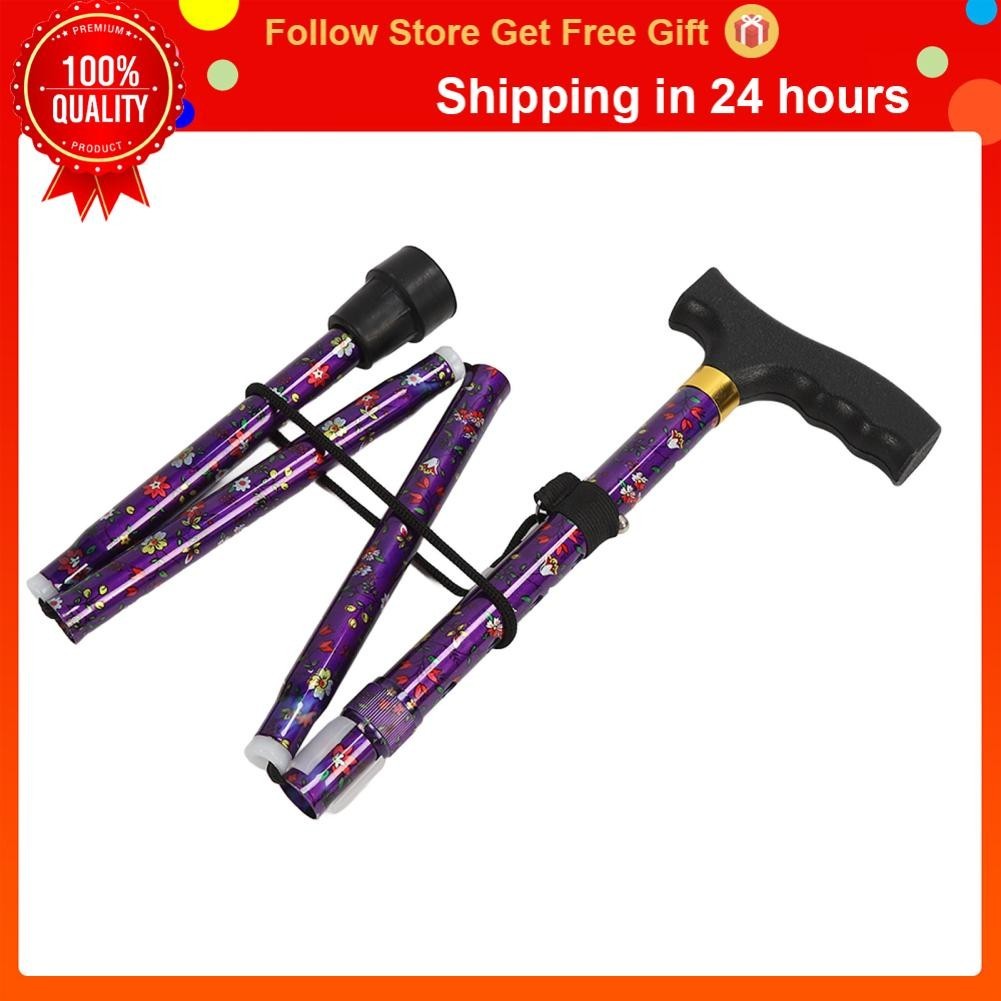 Forest Stand Assist Walking Cane Ergonomics T Handle Safe Folding Print ...