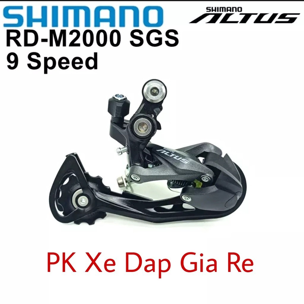 Củ đề sau Shimano Altus M2000 9S, Gạt líp SHIMANO Altus RD-M2000 9 speed - Chính Hãng | Shopee ...