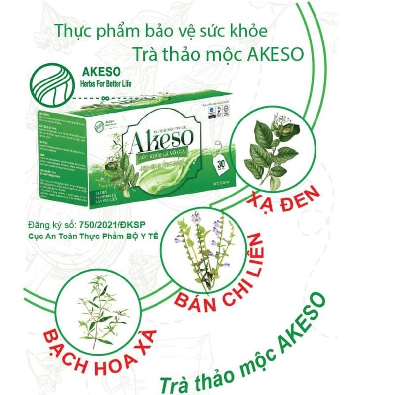 Một hộp trà thải độc Akeso 30 gói trong một hộp | Shopee Việt Nam