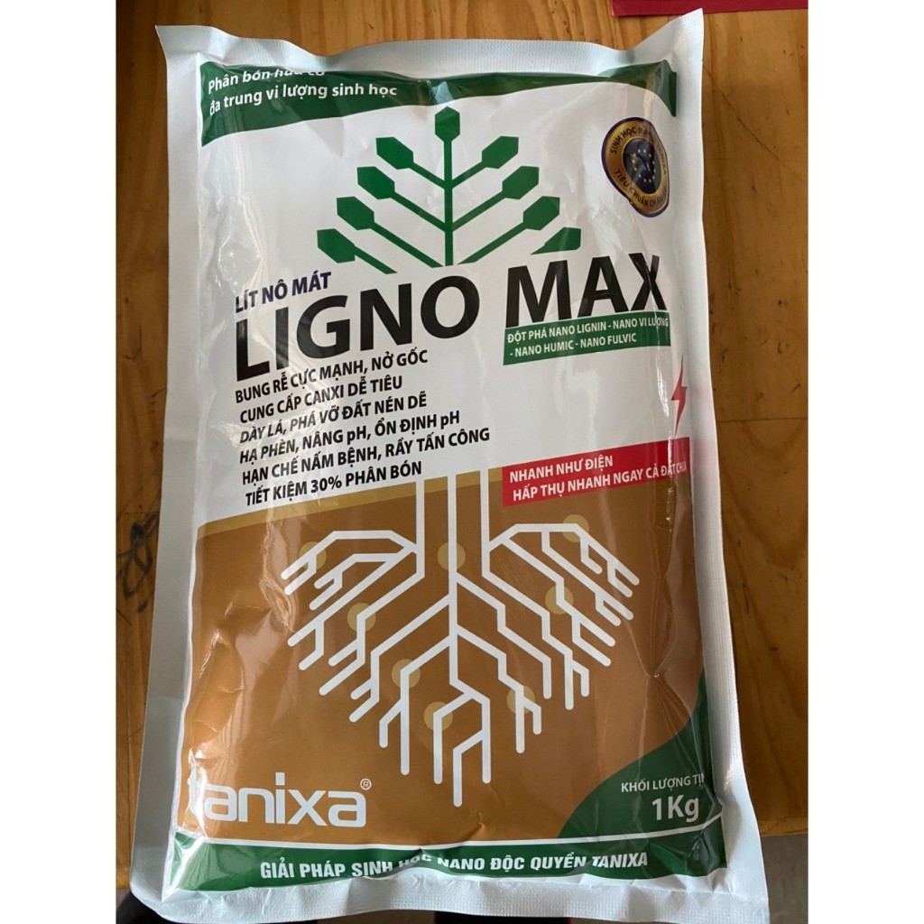 Phân bón hữu cơ LIGNO MAX 1KG (Fulvic + Humic Acid + Đa Trung Vi lượng ...