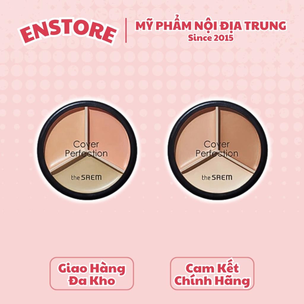 THE SAEM - Bảng triệt sắc 3 ô The Saem Cover Perfection Triple Pot che ...