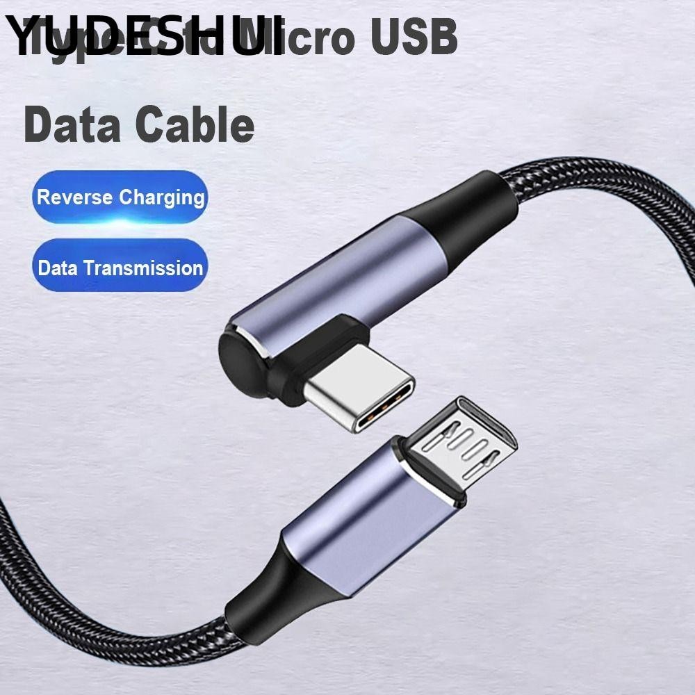 YUDESHUI Usb Type C sang Micro USB, Cáp dữ liệu sạc nhanh điện thoại di ...