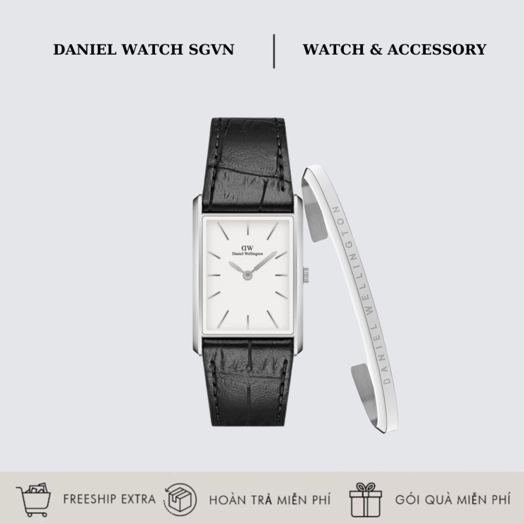 Đồng hồ Daniel Unisex Nam/Nữ dây da - Bound Black croc leather Unisex ...