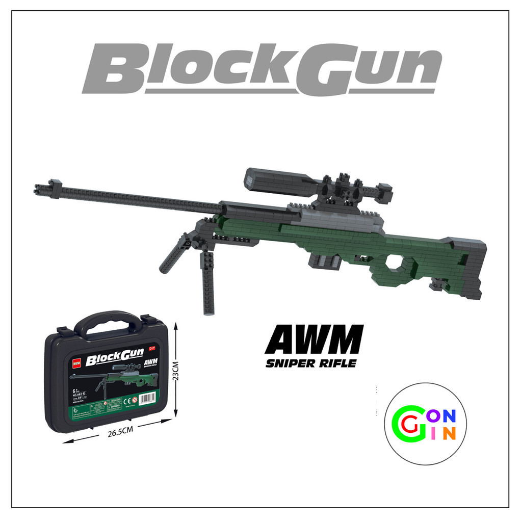 Đồ chơi mô hình lắp ráp PUBG FreeFire G18 M911 M92 PPK AK47 AWM cho bé ...