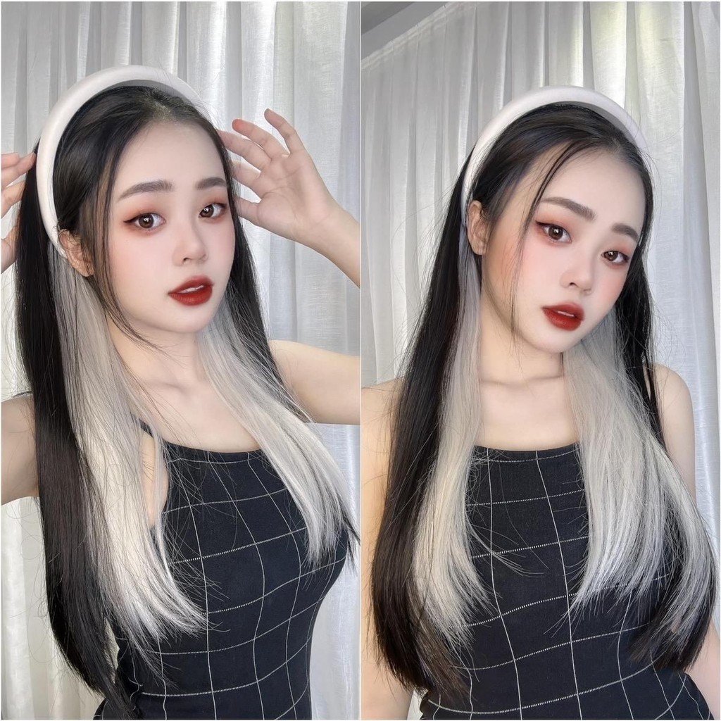 Băng đô hidden light tẩy dài 50cm, tặng 2 cài tặng dưỡng Wig Tóc Giả ...