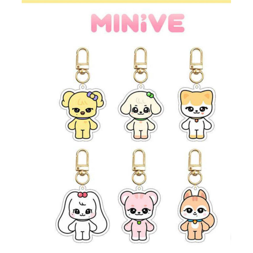 Yyds Móc Khóa acrylic MINIVE Hoạt Hình Yujin Gangji DAL-E NAORI ...