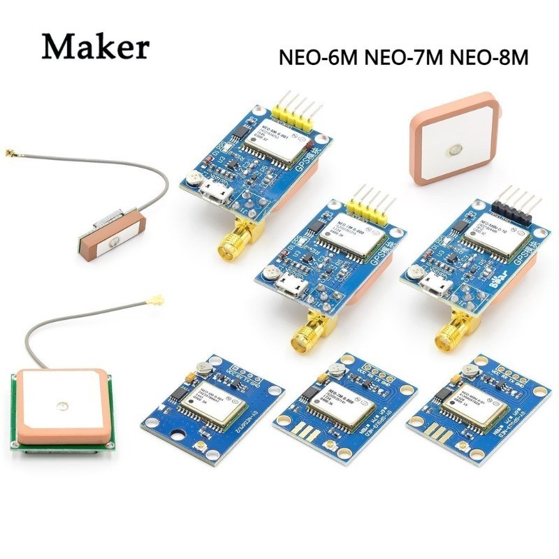 Neo-6m NEO-7M NEO-8M Mô-đun GPS Micro USB Định vị vệ tinh 51 chip đơn ...