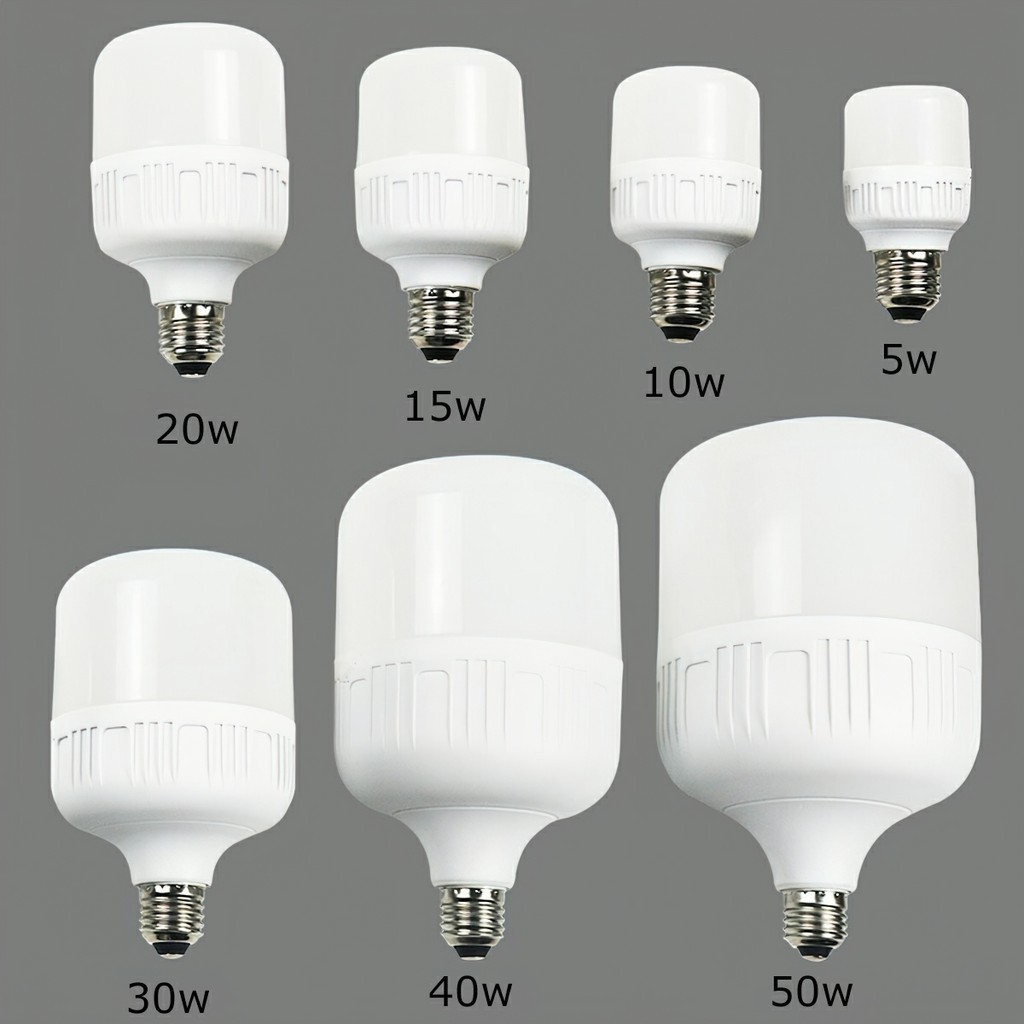 Bóng Đèn Led Tròn Kín Nước 5w,10w,15w,20w,30w,40w, 50w - Ánh Sáng Trắng ...