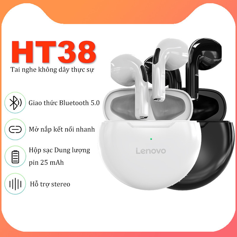 Tai nghe Bluetooth không dây Lenovo thinkplus HT38 Phiên bản Bluetooth ...