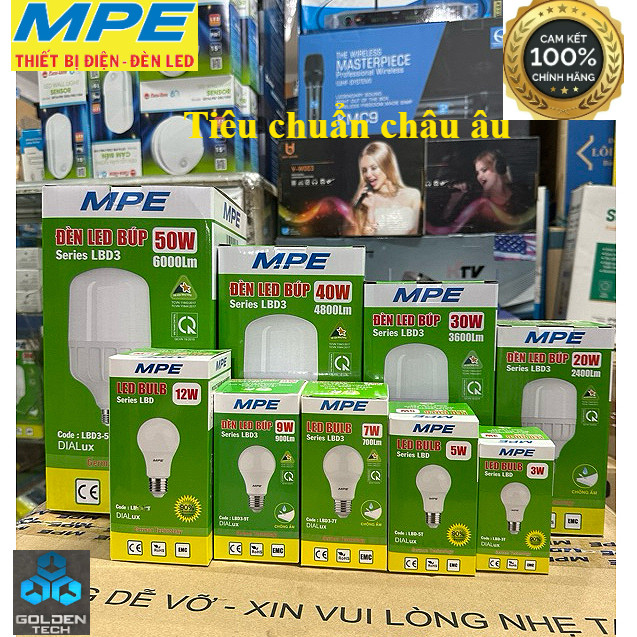 (Chính hãng MPE) -Bóng đèn LED bulb 7W/ 9W/ 12W/ 15W/ 20W/ 30W/ 40W Ánh ...