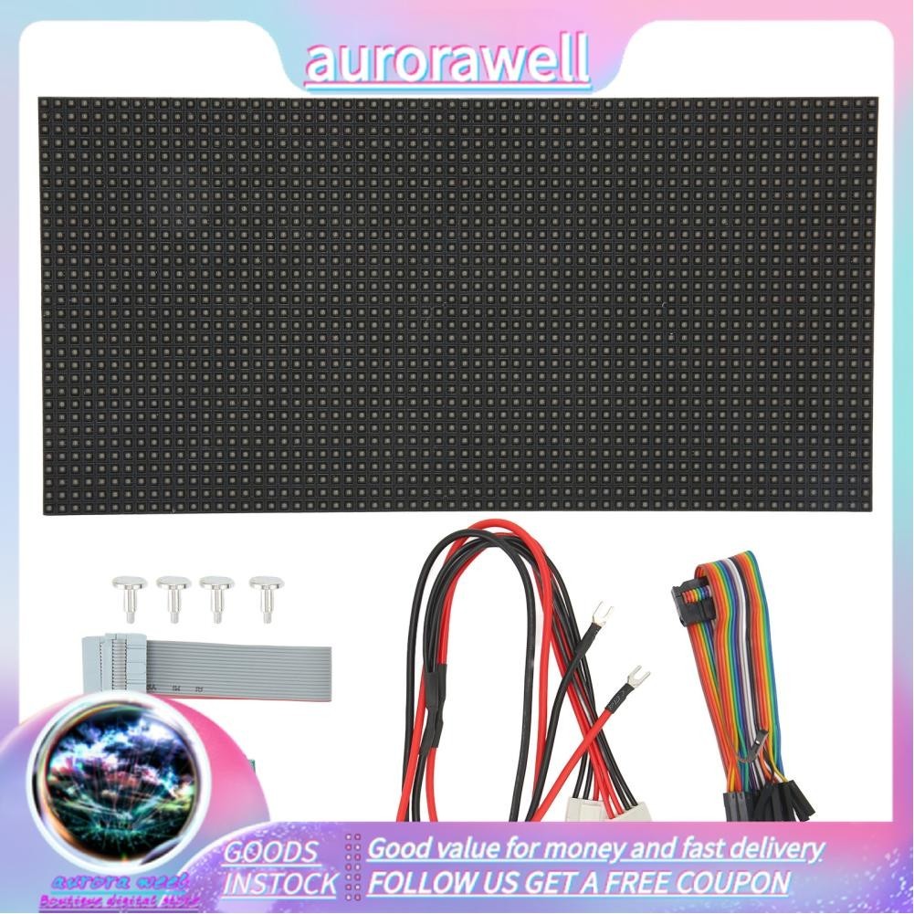 RGB LED Matrix Panel 64x32 4mm Pitch Adjustable Brightness Full Color ...