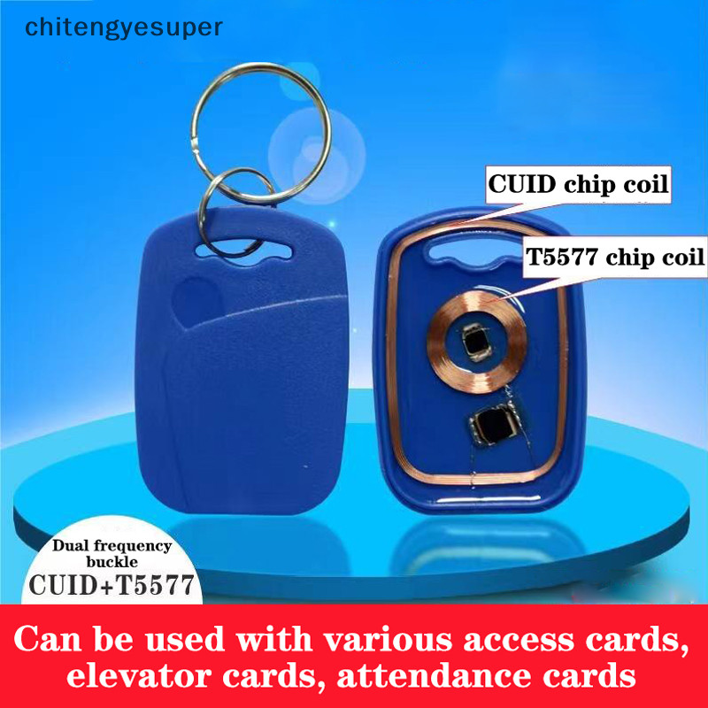 Chitengyesuper 1 / 5 CÁI Tần số Chip kép RFID 125KHZ T5577 EM4305 + 13 ...