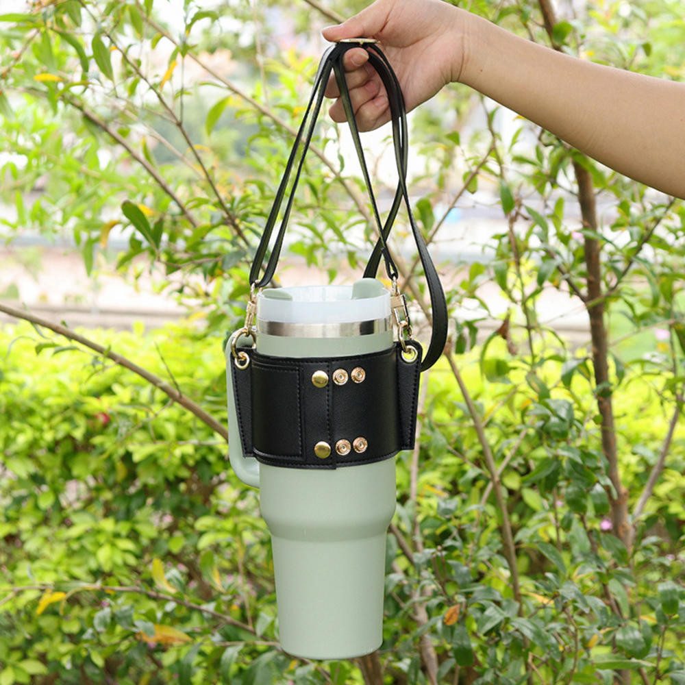 Giá đỡ chai nước bằng da PU cho cốc Stanley 30 Oz & 40 Oz |Giá đỡ chai ...