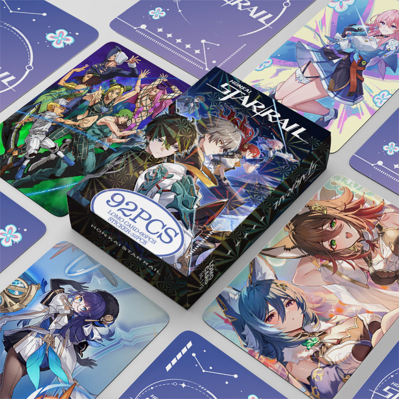 Honkai: Star Rail Photocard Lomo Card Bưu Thiếp Sticker 92 Cái / hộp ...