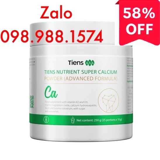 Canxi Nhập Khẩu Pháp Nutrient Super Calcium Powder (Advanced Formula ...