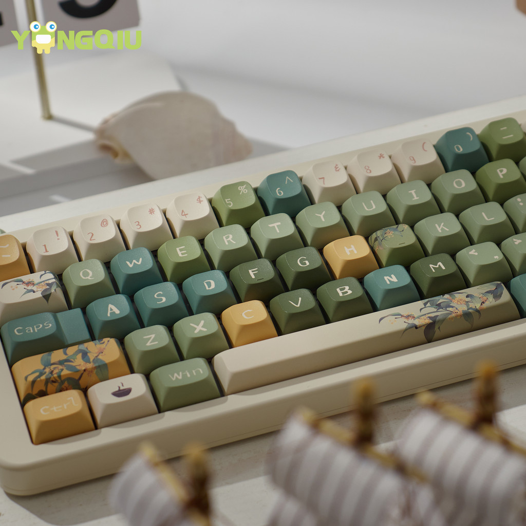 156 Phím Keycaps PBT gốc URE hồ sơ phong cách Trung Quốc Osmanthus hoa ...