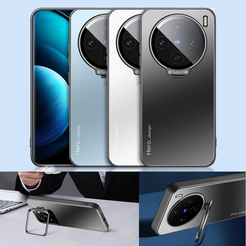 Ốp lưng cứng giá đỡ gấp kim loại cho Vivo X100 Pro X100S X90 Pro X100 ...