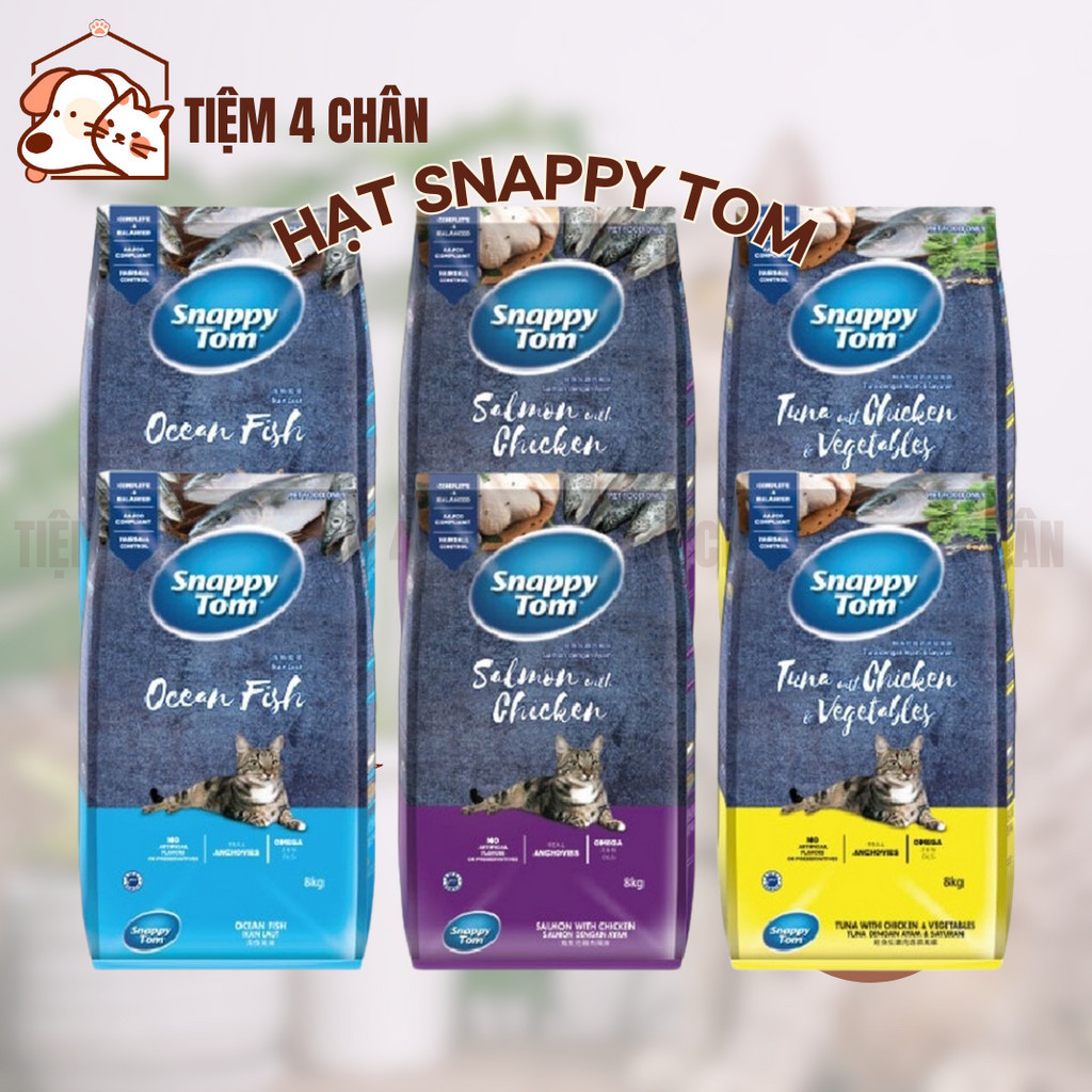 (1.5kg) Thức ăn khô hạt Snappy Tom topping cá cơm cho mèo các vị - Tiệm ...