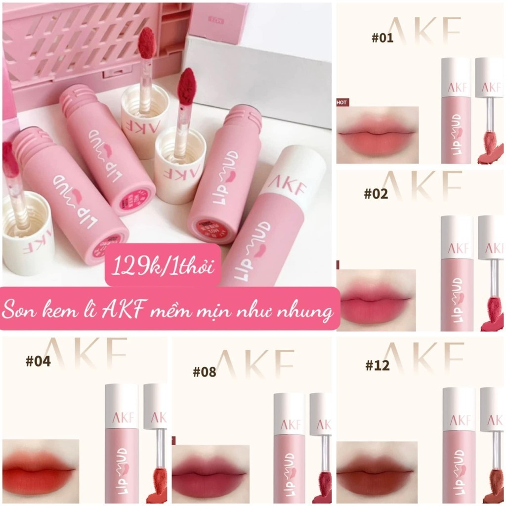 【AKF】Son môi lì AKF Mềm Mịn Như Nhung Lâu Trôi 3g Chính Hãng | Shopee ...