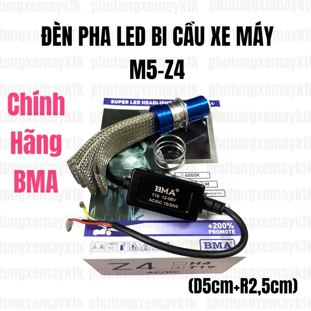 [Chính hãng led BMA] PHA LED BI CẦU XE MÁY M5-Z4(Cos Vàng Pha Trắng)-15 ...