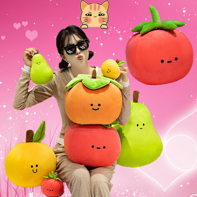 Đồ chơi sang trọng trái cây Mô phỏng dễ thương Búp bê trái cây Apple ...