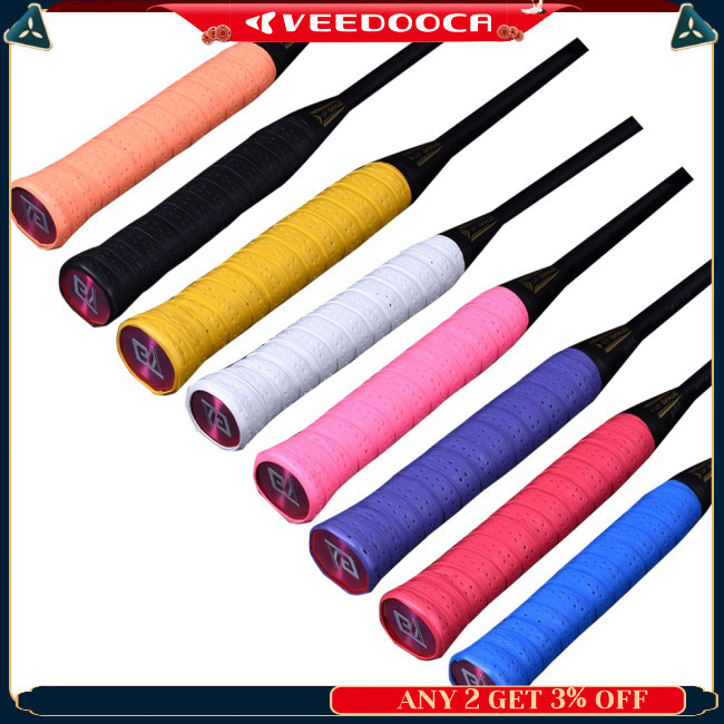 Veeduca Tennis Vợt Cầu Lông Kẹp Băng Vợt PU Tay Cầm Chống Trượt Đục Lỗ ...