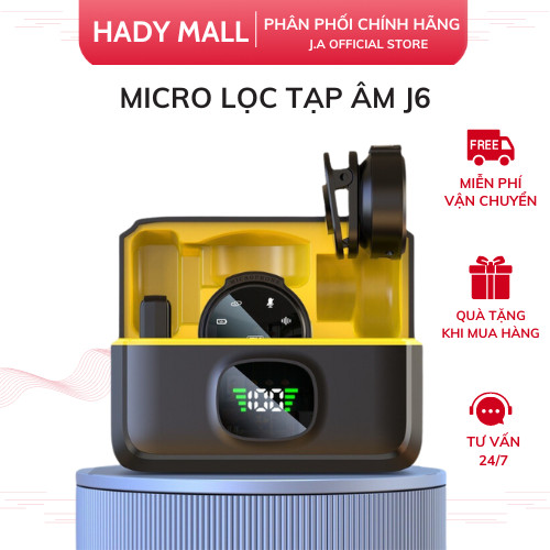 Mic Cài Áo Không Dây J6 Lọc Âm Giảm Ồn Chuyên Nghiệp Livestream, Quay ...