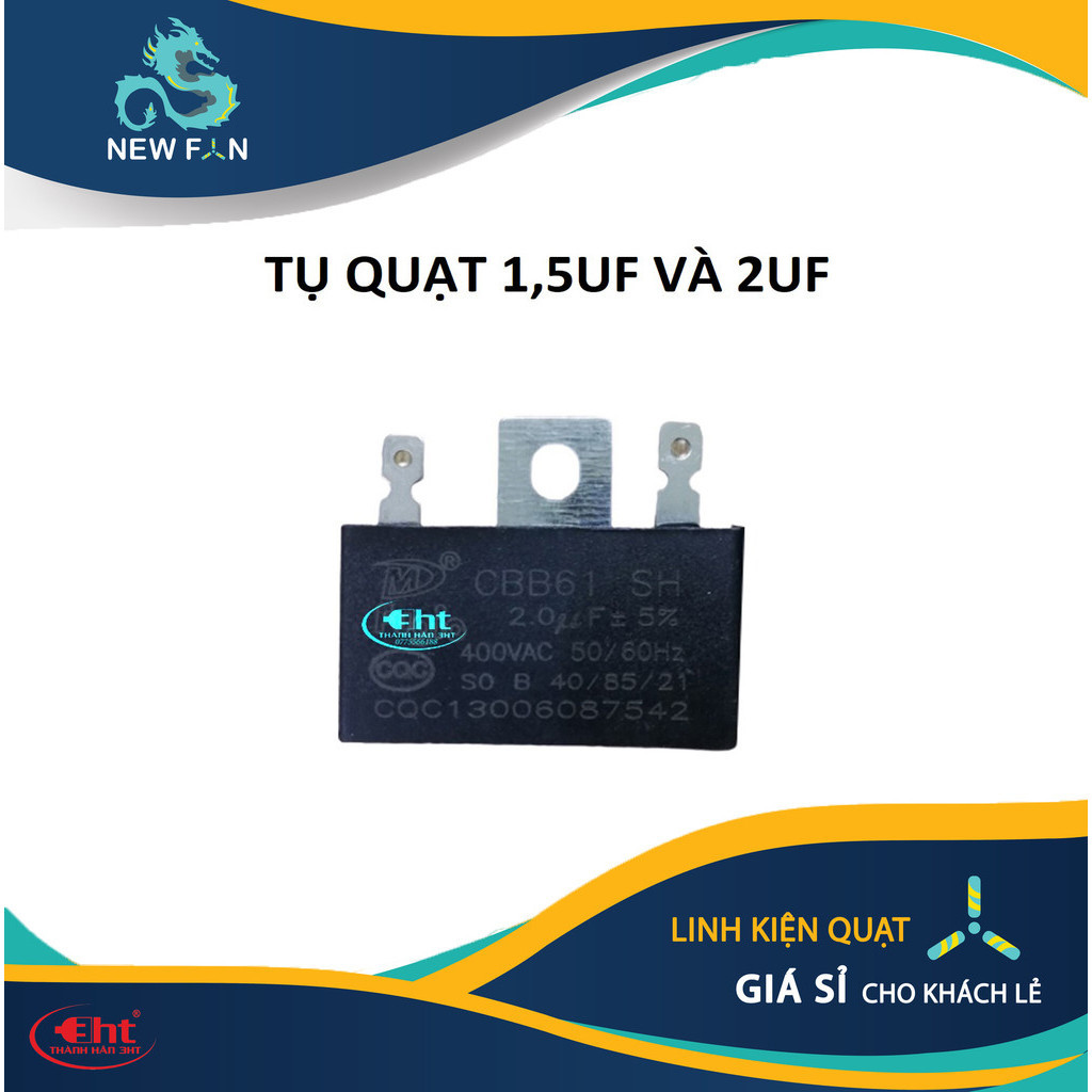 10 tụ điện 2 MF 400VAC - Tụ quạt điện | Shopee Việt Nam