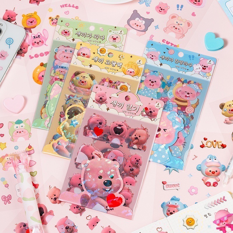 Túi 6 tấm sticker Loopy pet tự dính - ChanBe Store | Shopee Việt Nam