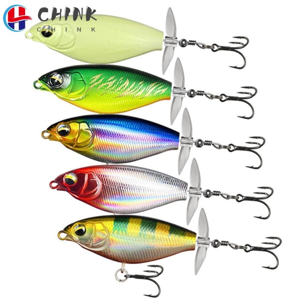 Chink 3 Cánh Quạt Cầm Mồi, Đuôi Xoay Nổi Bề Mặt Mồi, 2024 Popper Bass ...