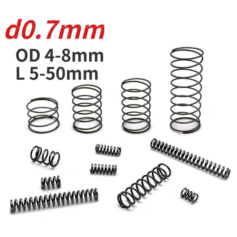 [Xjk] Lô hàng trong ngày d0.7mm OD4 / 5 / 6 / 7 / 8mm lò xo nén SUS304 dài bằng thép không gỉ ...