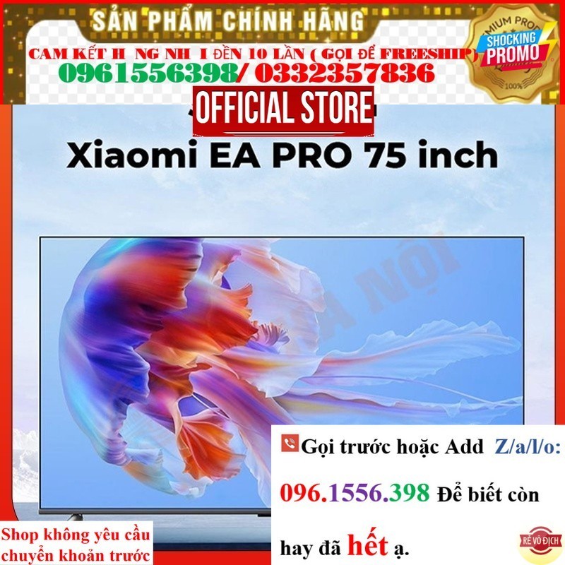 Kho Smart Tivi Xiaomi Ea Pro 55 / 65 / 75 inch - Tần số 120Hz, Phiên ...