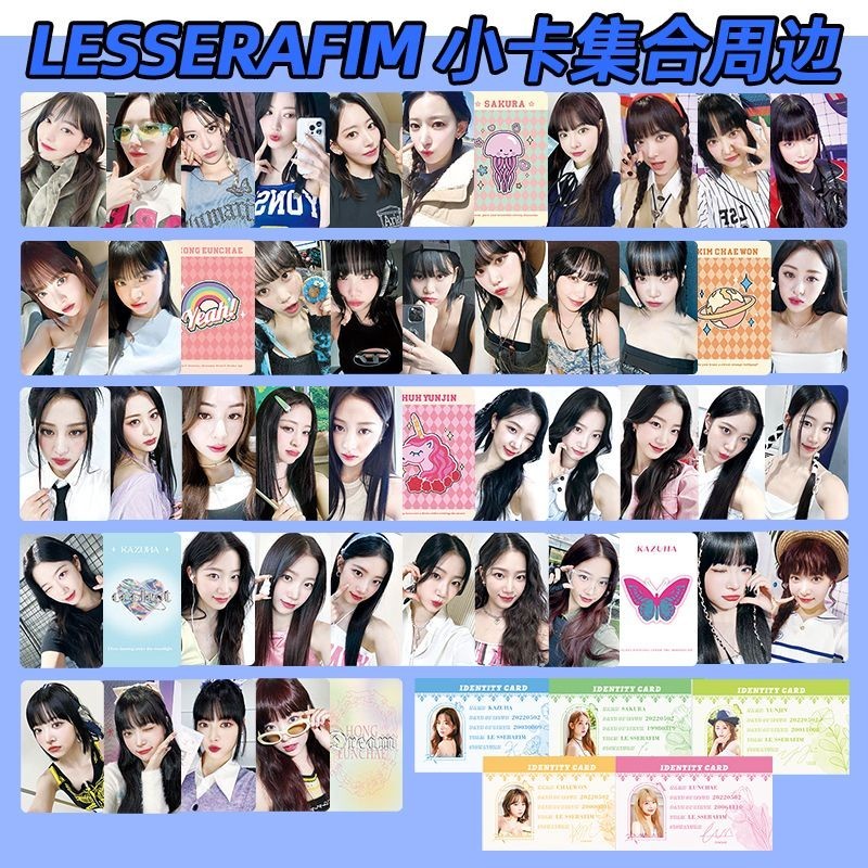 Thần tượng Cùng Phong Cách LESSERAFIM Photocard Bắn Thẳng Hàng Hóa ...