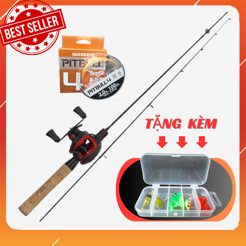Bộ cần câu lure UL MAGUCHI + máy kim loại DEKIO AC đầy đủ phụ kiện ...