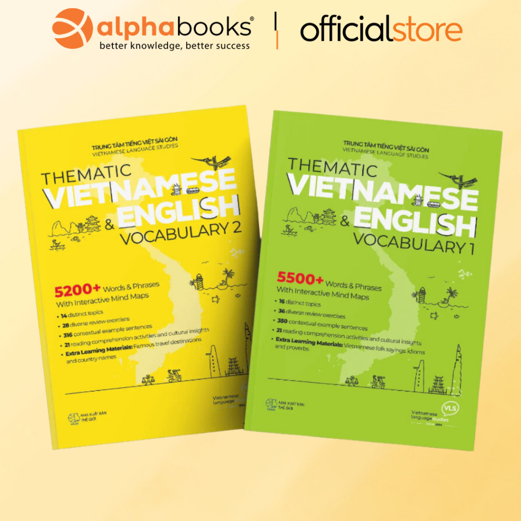 Bộ Sách Thematic Vietnamese & English Vocabulary 1+2 - Vietnamese ...