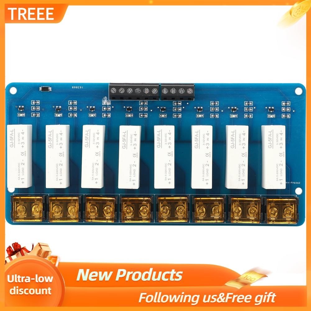 8 Channel SSR Solid State Relay Module 5A with Optocoupler for Power ...
