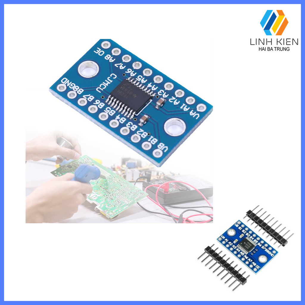 [Có sẵn] Module TXS0108E 8 kênh chuyển mức logic 1.8v 3.3v 5v | Shopee ...