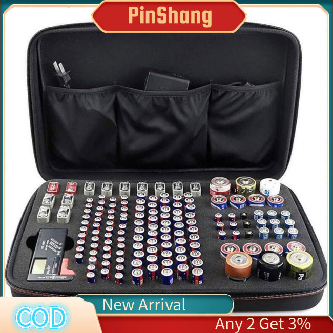 Pinshang Di Động Pin Lưu Trữ Hộp Đựng 147 Chiếc Pin Hộ Gia Đình Vỏ Cứng ...