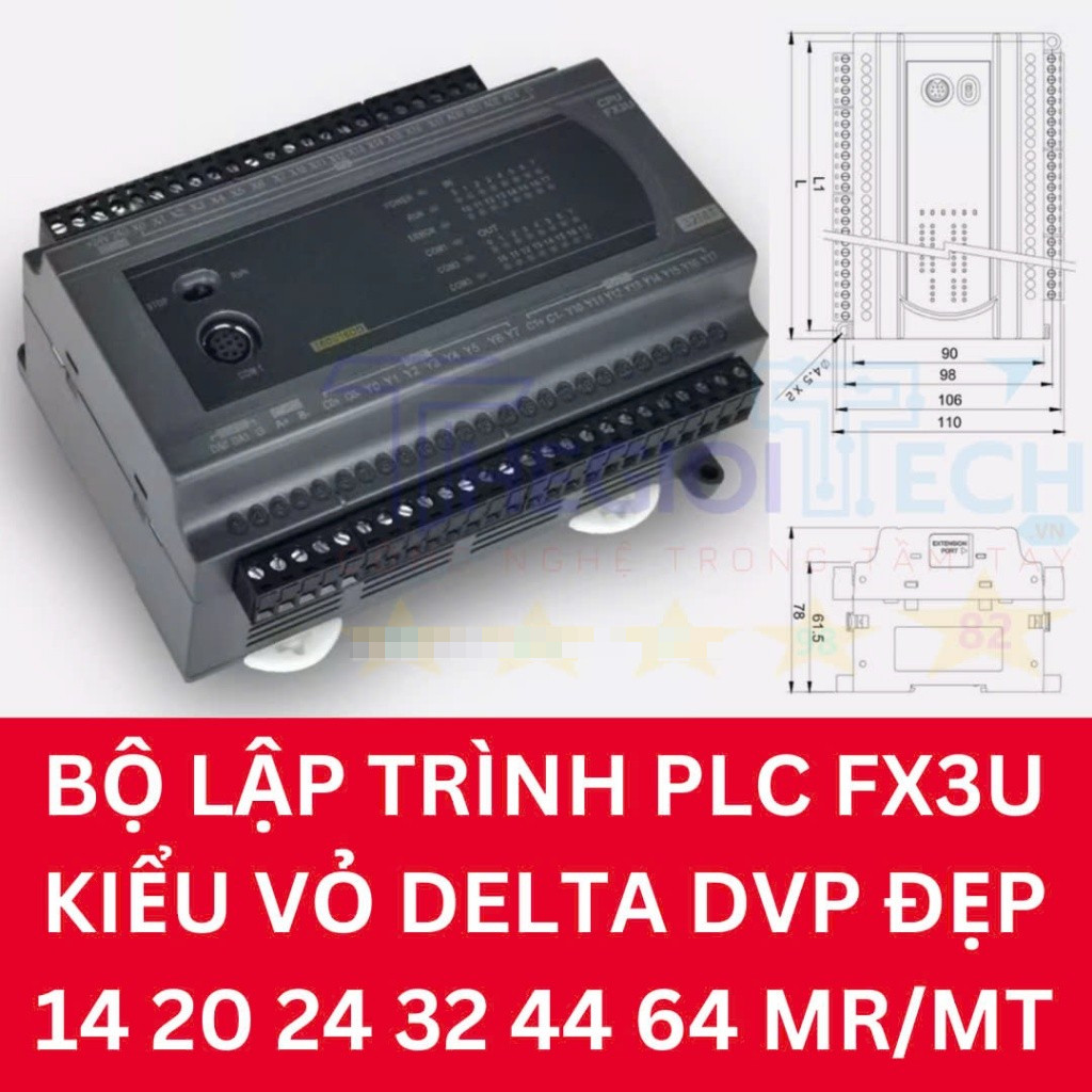 Board Mạch Lập Trình Mitsubishi PLC FX3U | 14MR/14MT - 64MR/64MT | Chính Hãng, Dễ Lập Trình Và ...