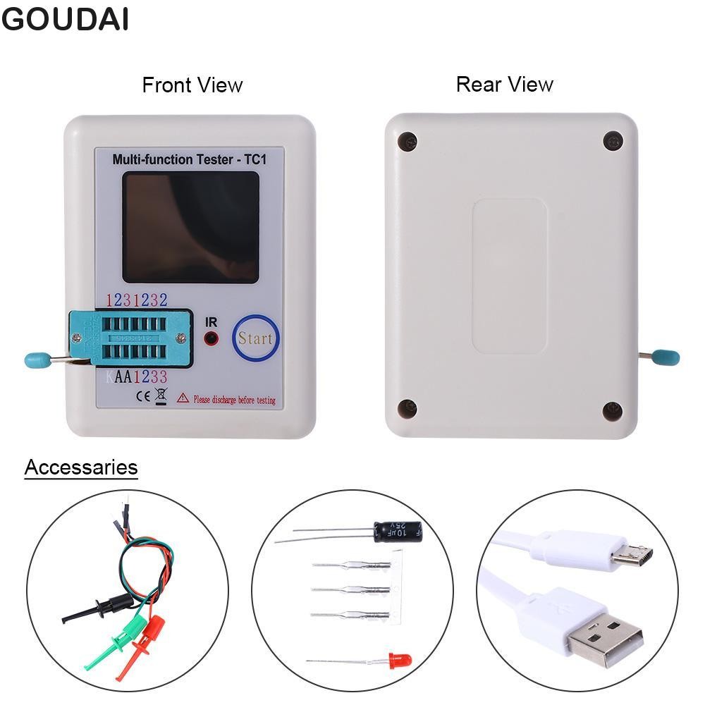 Goudai Đa Mét Transistor Tester MOSFET NPN PNP Triac MOS Tự Động Đa ...