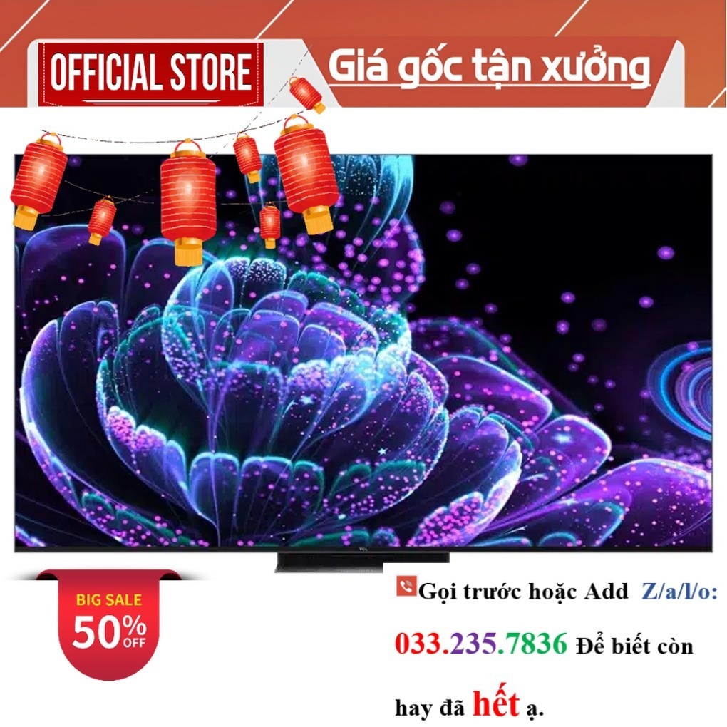 Google Tivi Mini LED TCL 4K 55 inch 55C835
