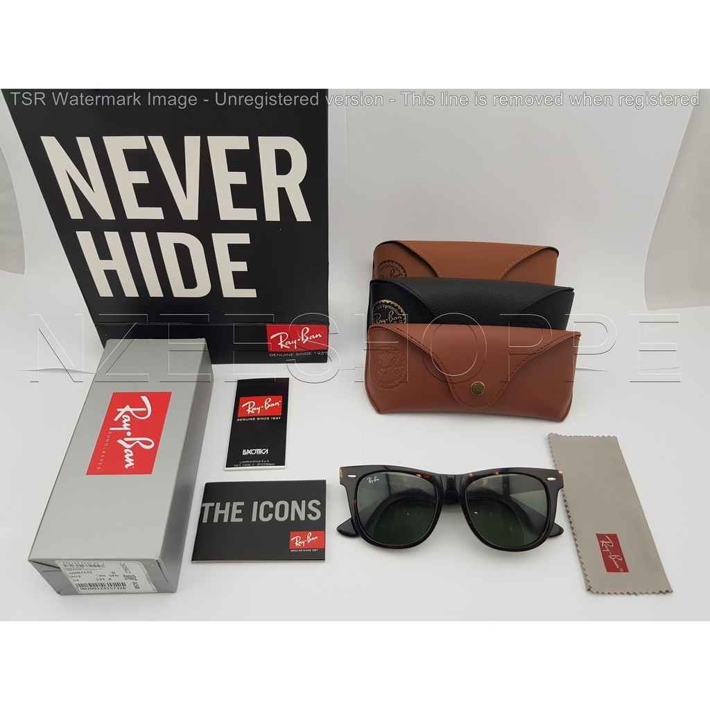 Rayban NEW WAYFARER Rùa/Màu xanh lá cây gafas từ tiêu chuẩn mặt trời ...